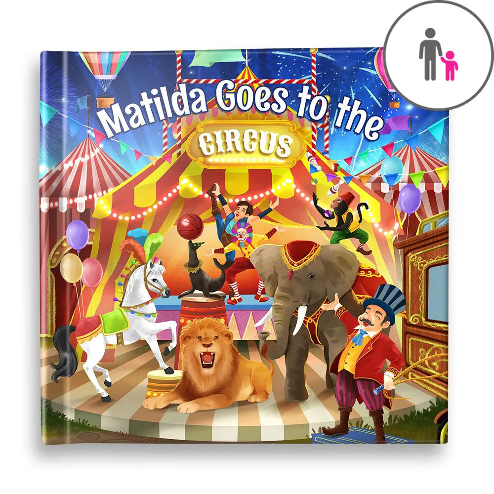Goes to the Circus Personalised Story Book – Dinkleboo UK