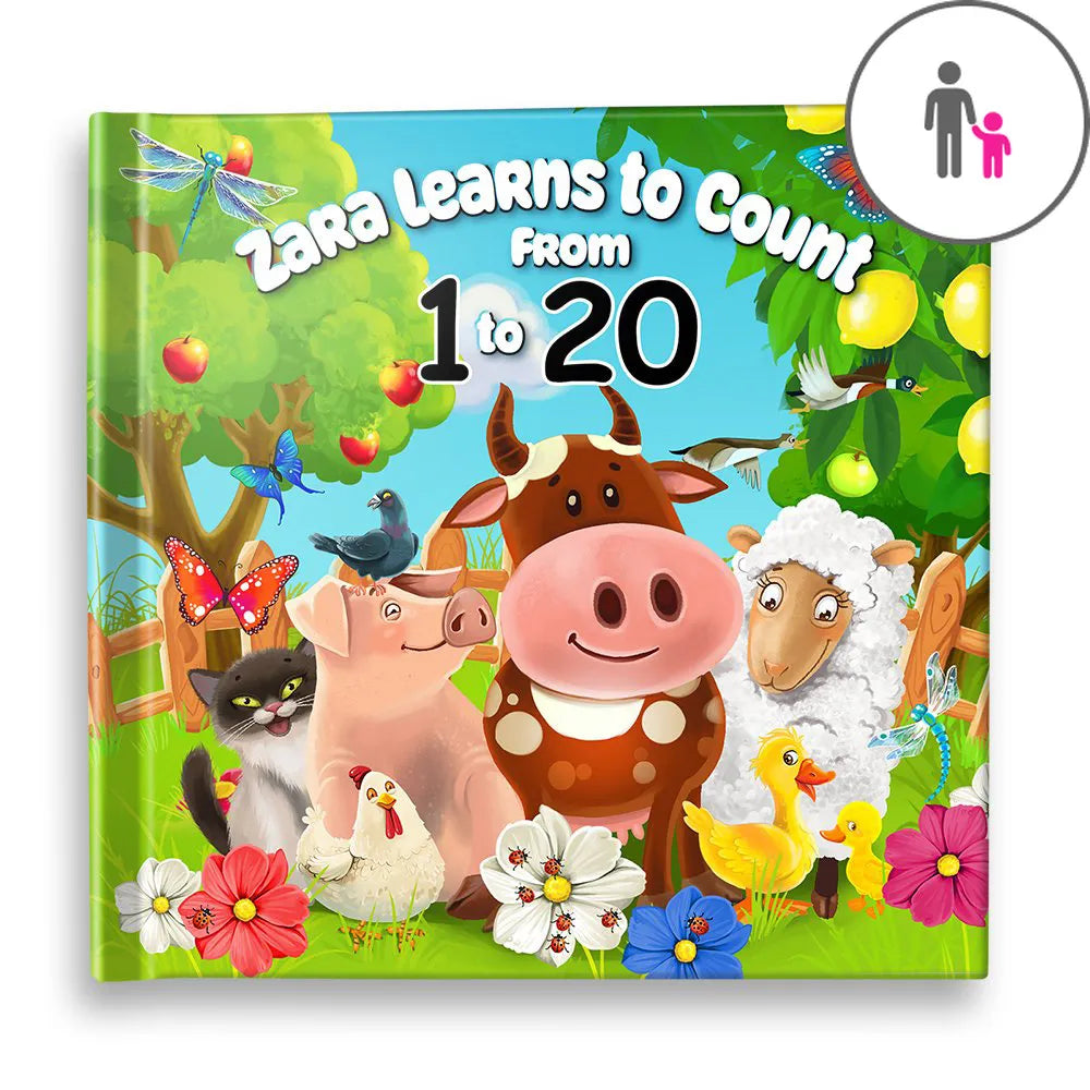 Personalised Learns to Count Story Book – Dinkleboo UK