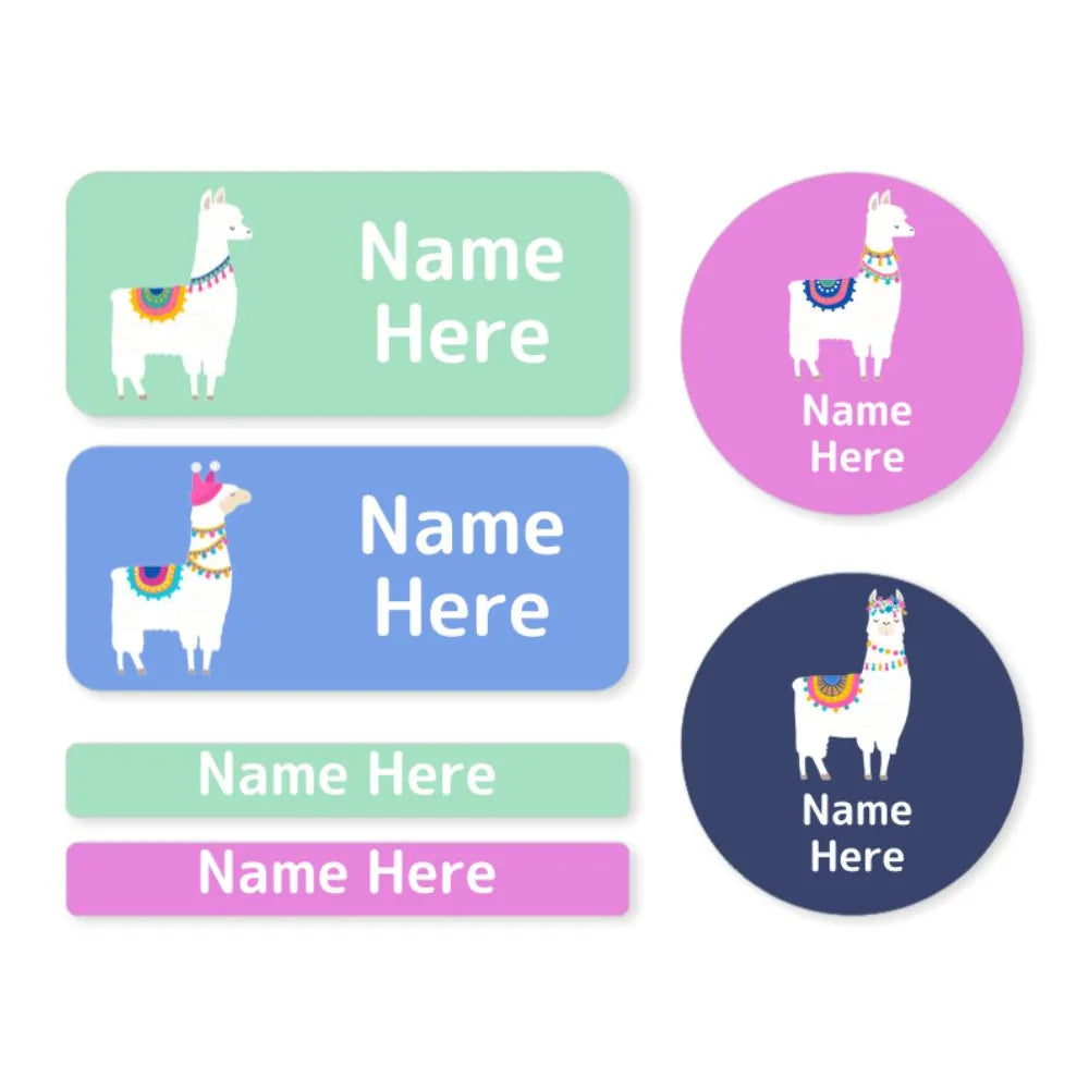 Llama Mixed Name Label Pack – Dinkleboo UK