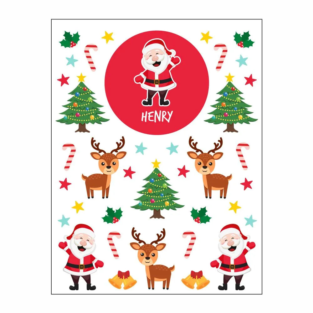 Santa Christmas Stickers – Dinkleboo UK
