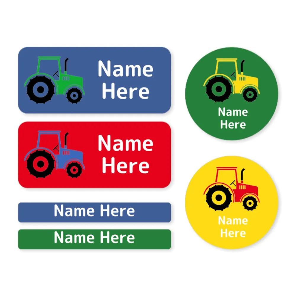 Tractor Mixed Name Label Pack – Dinkleboo UK