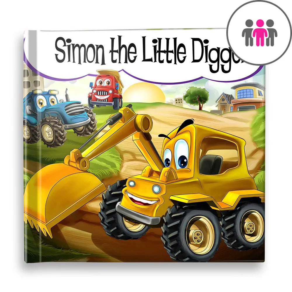Personalised Children's Digger Book – Dinkleboo UK